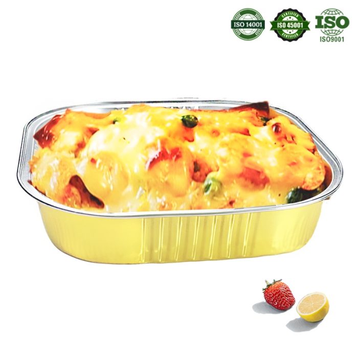 Square Sealable Aluminum Foil Containers
