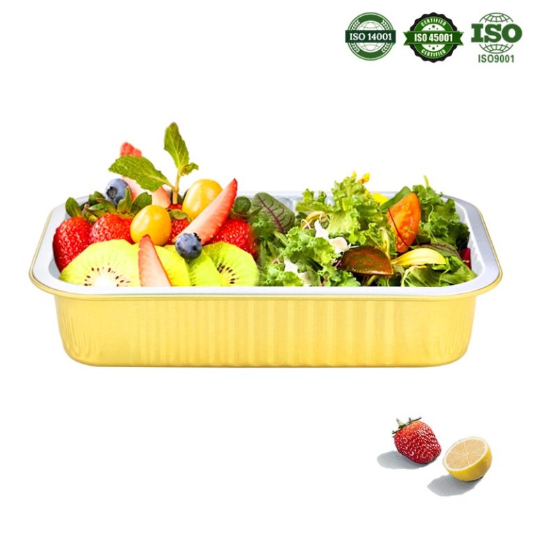 Square Sealable Aluminum Foil Containers